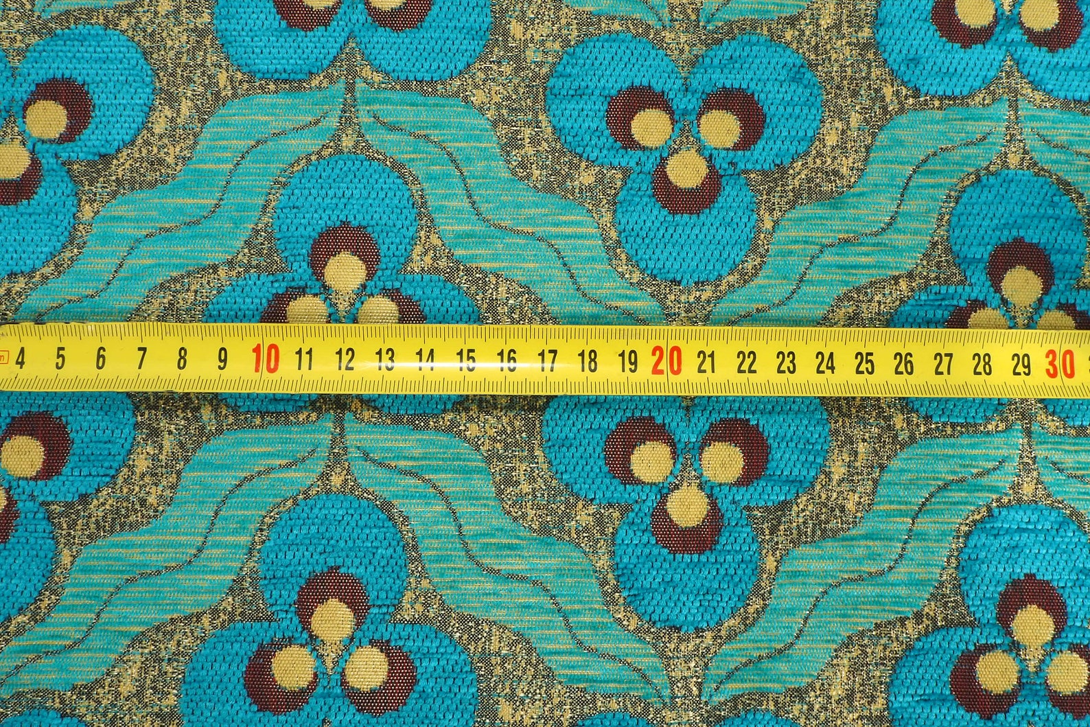 Upholstery Fabric Turkish Fabric by the Yards Turquoise Blue | Etsy