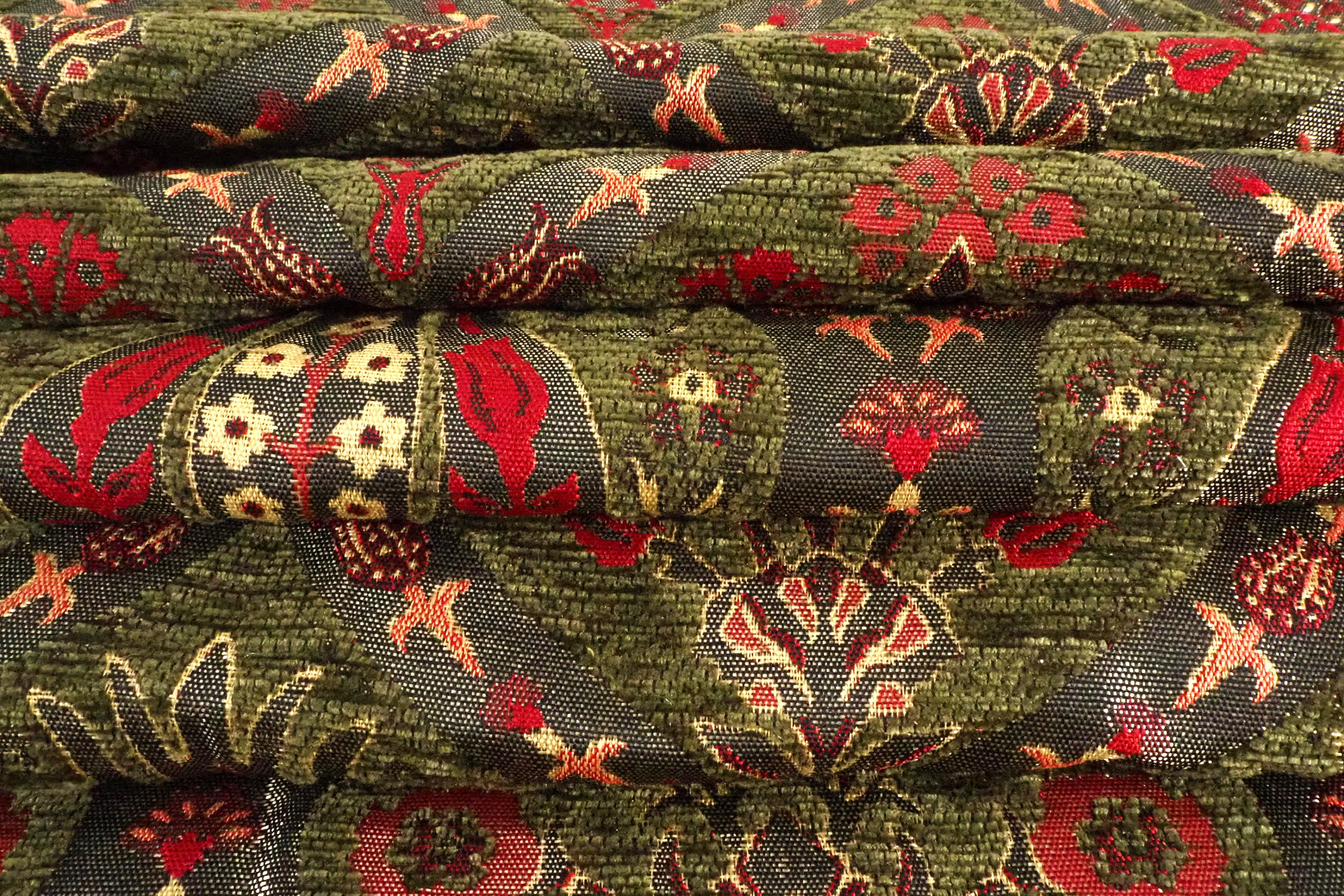 Upholstery Fabric, Turkish Fabric by the Yards, Turkish Moss Green ...