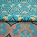 Upholstery Fabric, Turkish Fabric by the Yards, Turquoise Blue ...