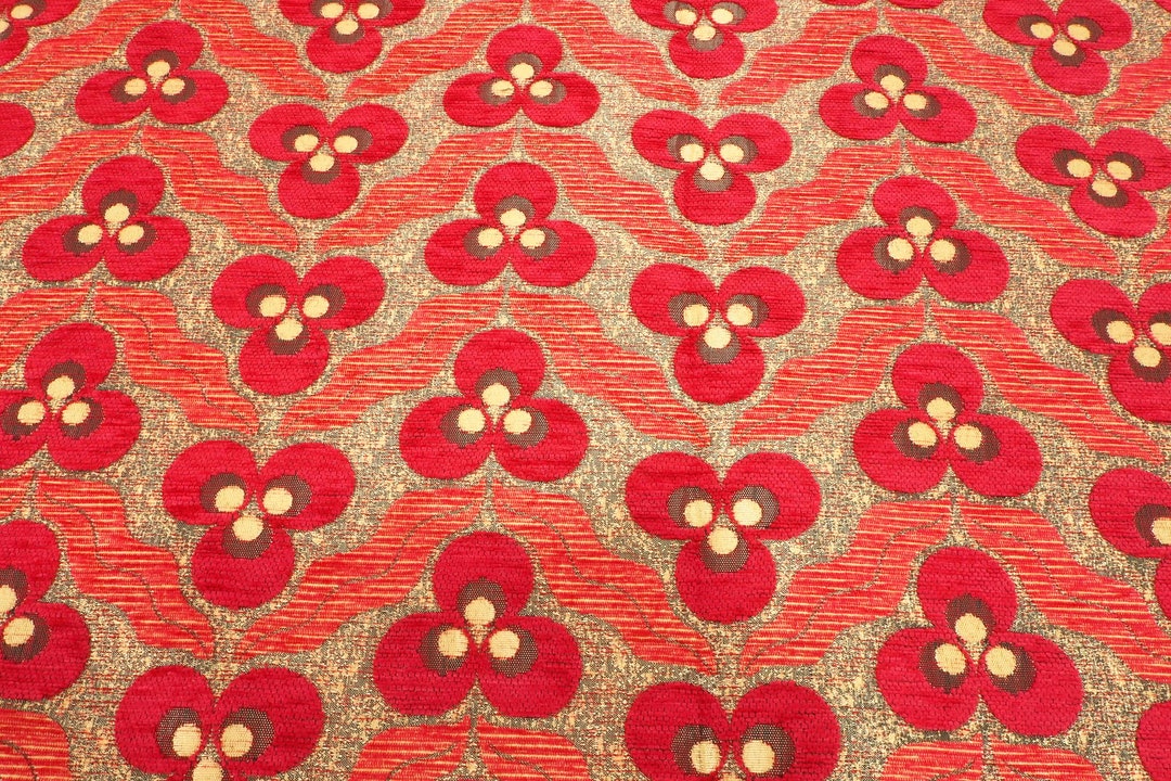 Upholstery Fabric Turkish Fabric by the Yards Turkish Red - Etsy