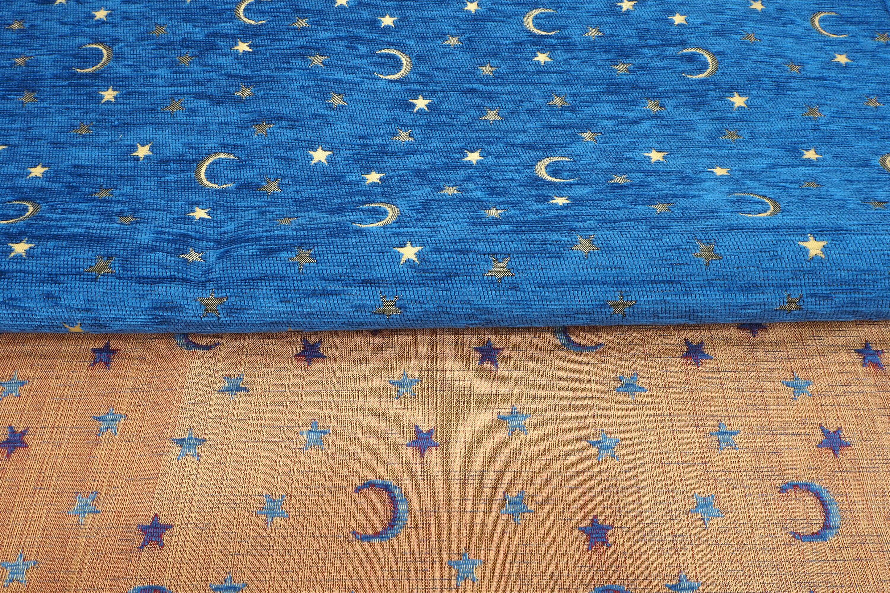 Upholstery Fabric,turkish Fabric by the Yards,turkish Navy Blue Arabian ...