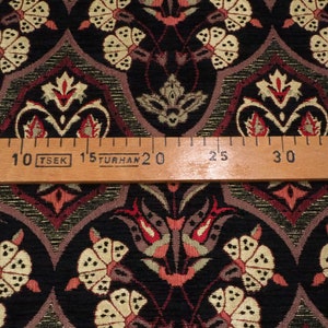 Upholstery Fabric, Turkish Fabric by the Yards, Turkish Black Carnation ...