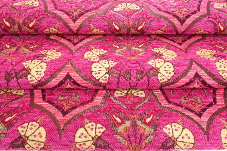 Upholstery Fabric Turkish Fabric by the Yards Turkish Pink | Etsy