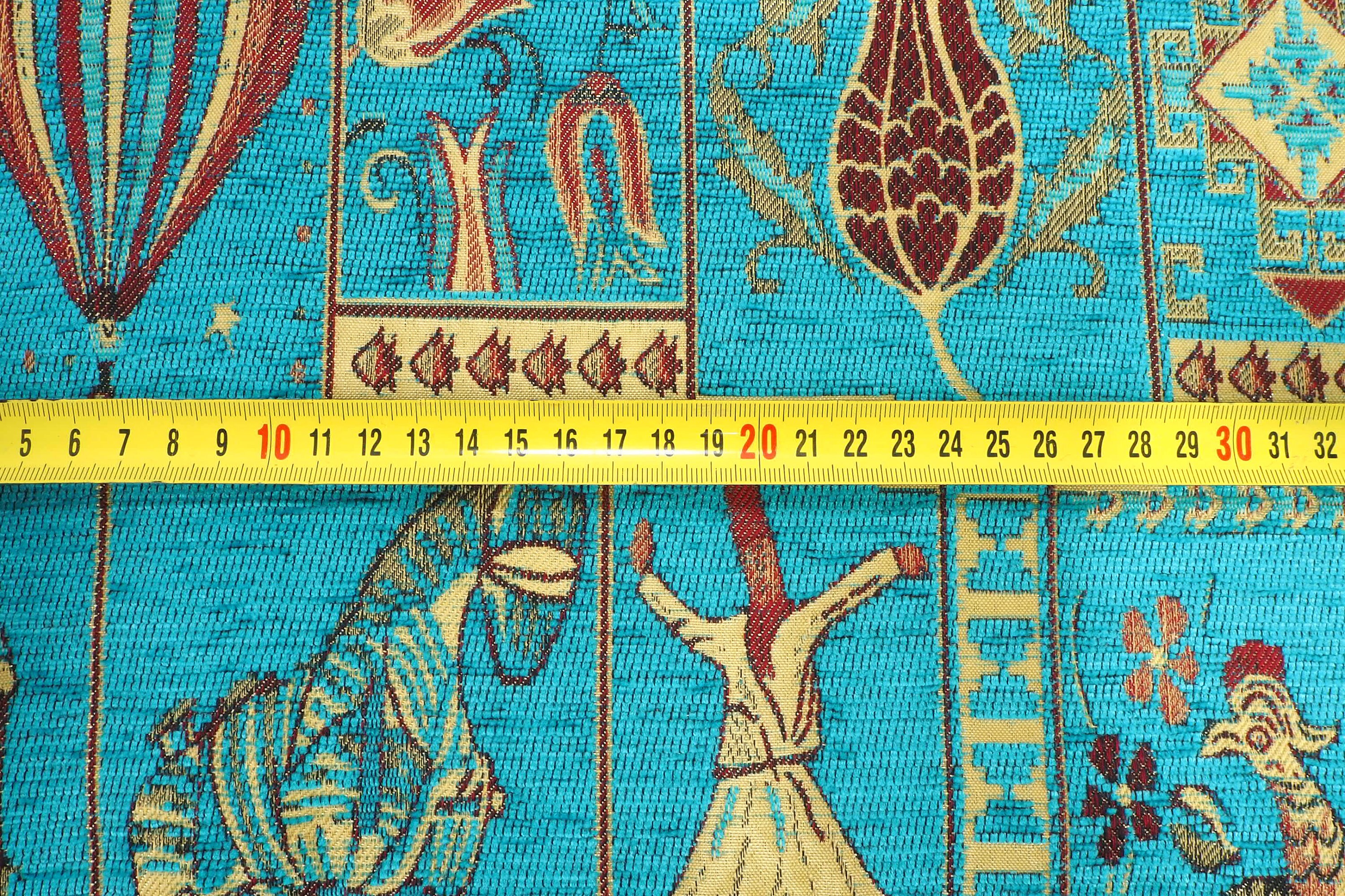 Upholstery Fabric Turkish Fabric by the Yards Turquise Blue - Etsy