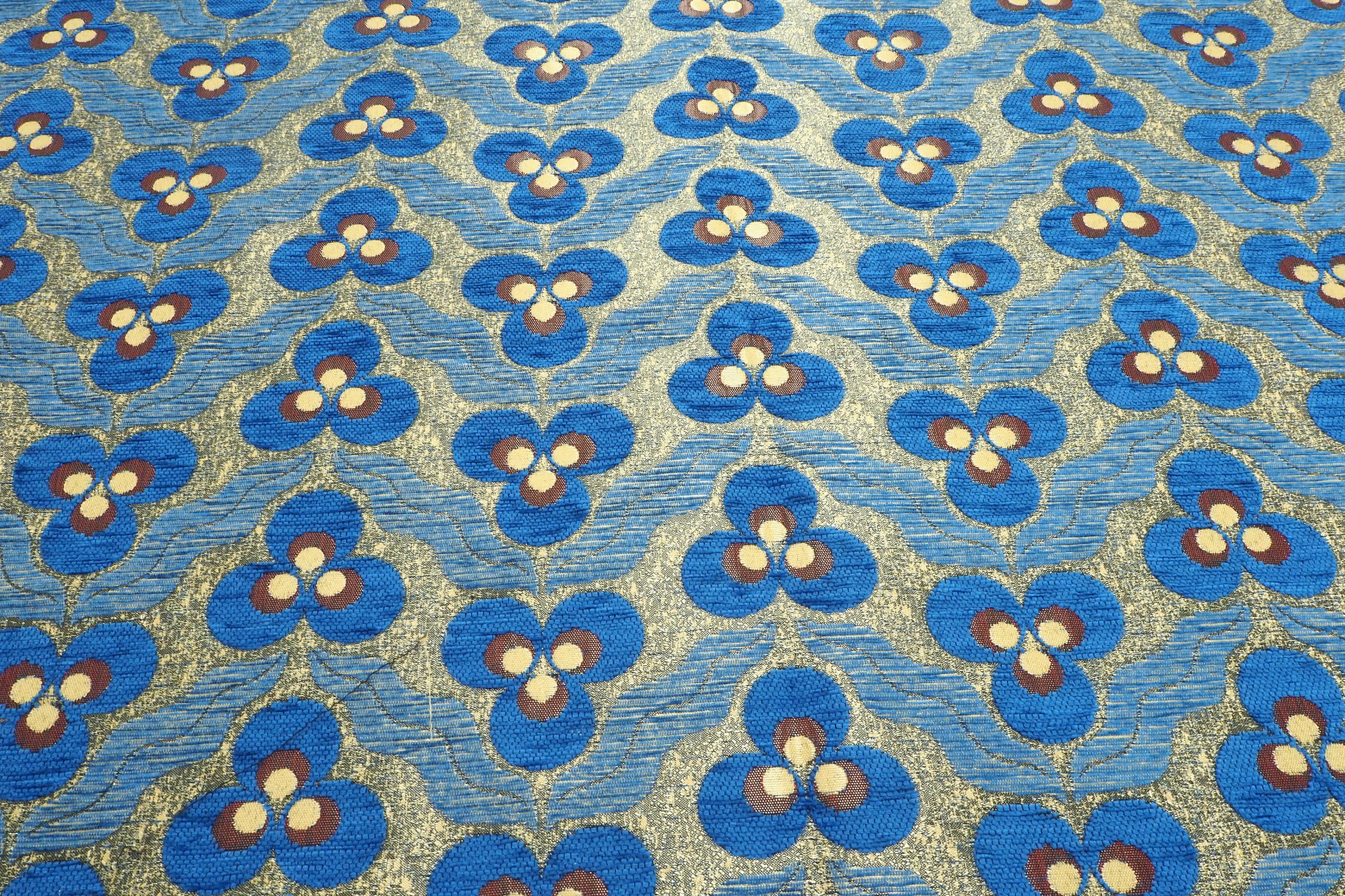 Upholstery Fabric, Turkish Fabric, Turkish Nayv Blue Tiger Eyes Pattern ...