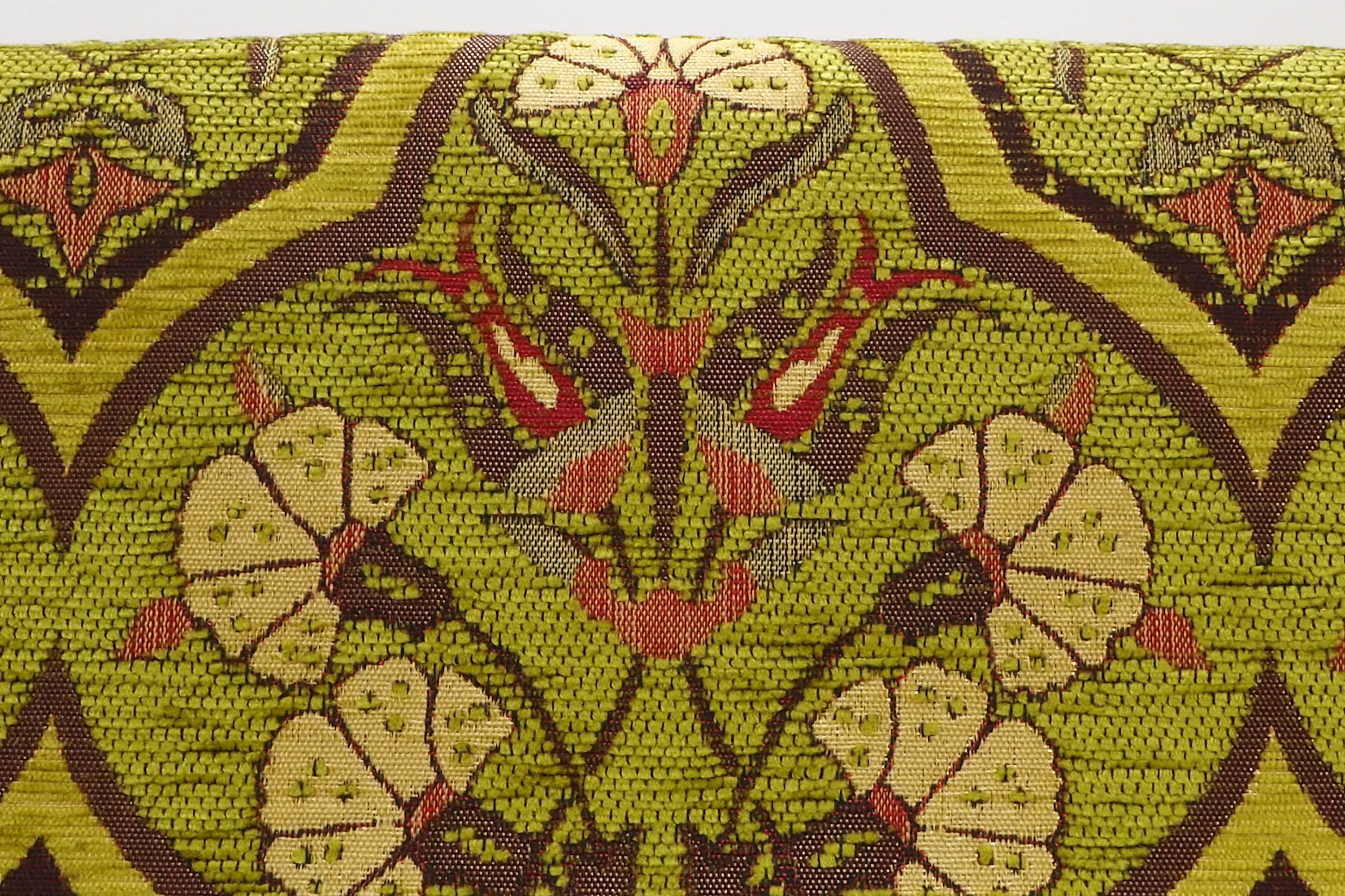 Upholstery Fabricturkish Fabric Green Carnation Pattern | Etsy
