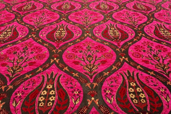 Upholstery Fabric Turkish Fabric by the Yards Turkish Pink - Etsy