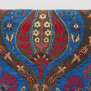 Upholstery Fabric, Turkish Fabric by the Yards, Turkish Navy Blue Tulip ...
