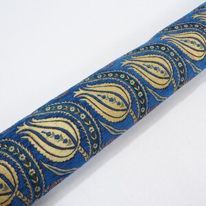 Upholstery Fabric, Turkish Fabric by the Yards, Turkish Navy Blue Tulip ...