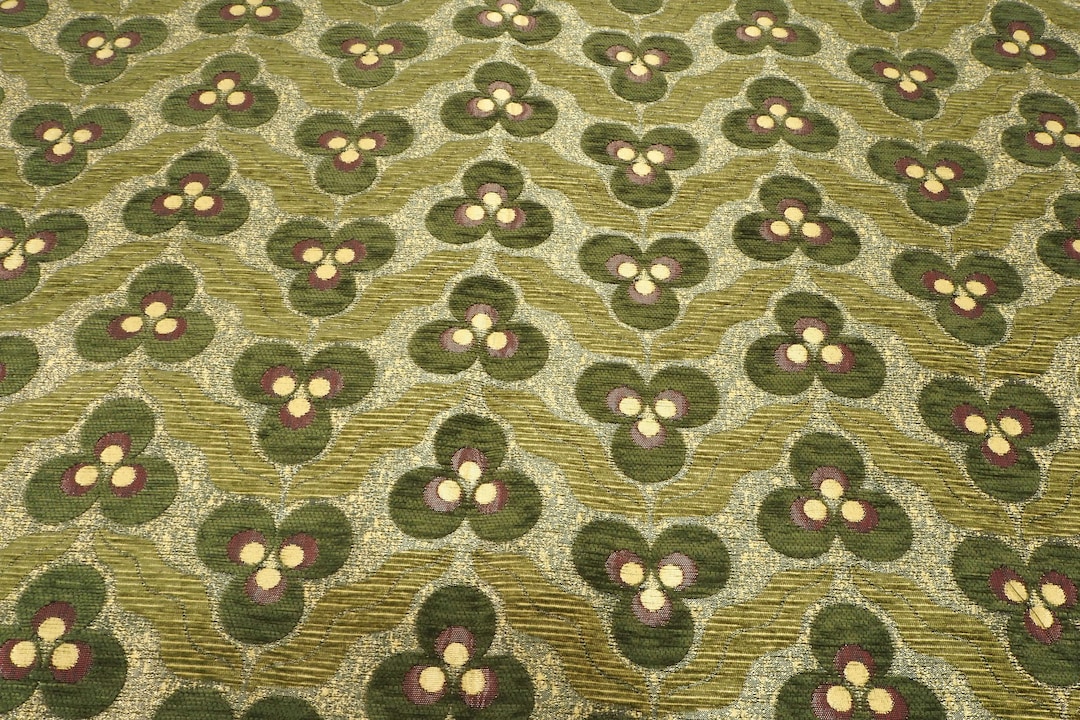 Upholstery Fabric,turkish Fabric by the Yards,turkish Moss Green Tiger ...