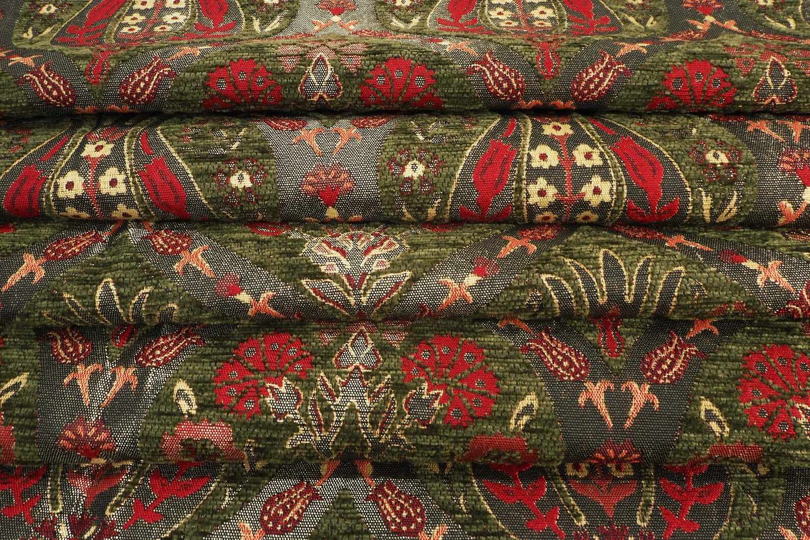 Upholstery Fabric Turkish Fabric By the Yards Turkish Moss | Etsy