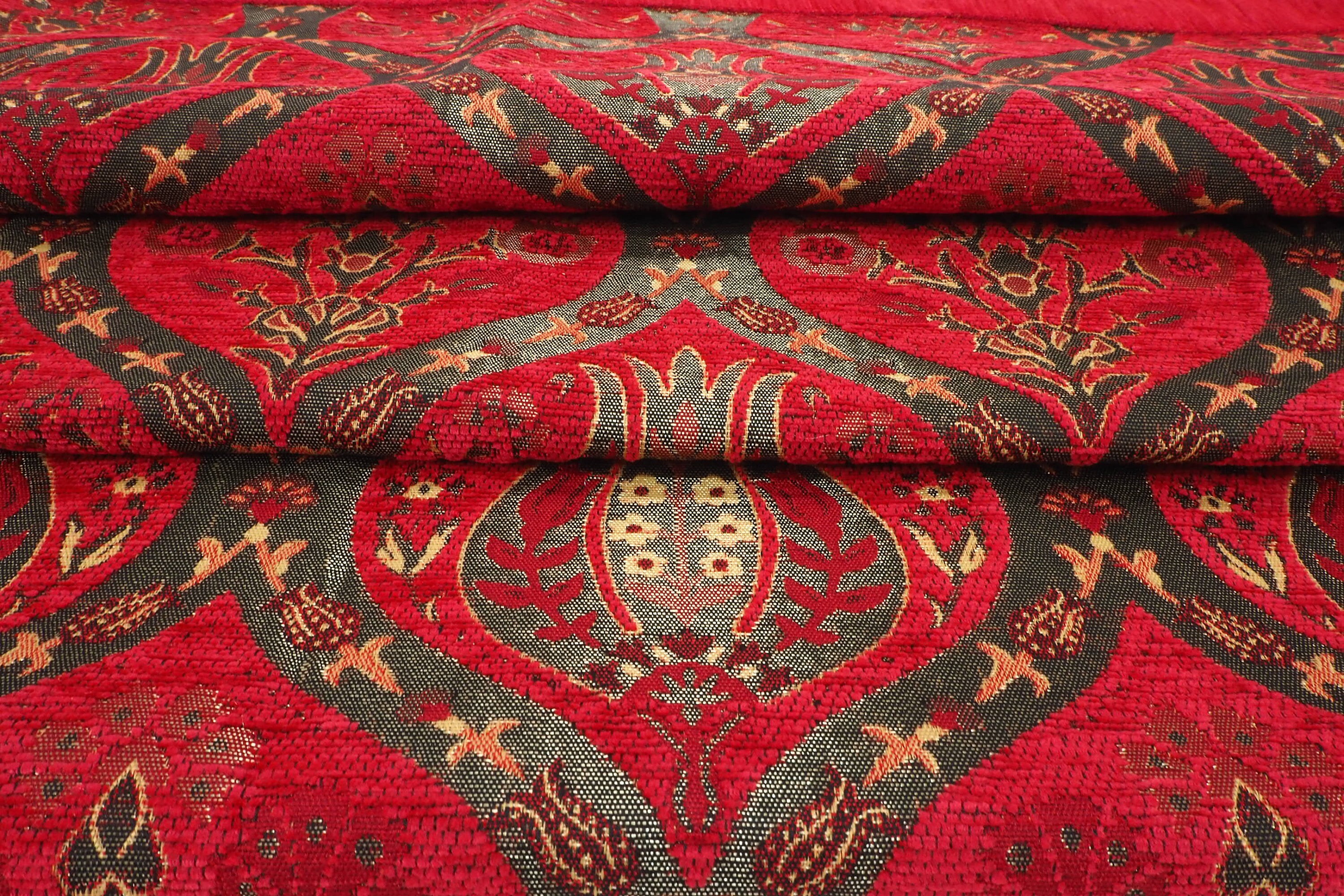 Upholstery Fabric Turkish Fabric by the Yards Turkish Red - Etsy UK