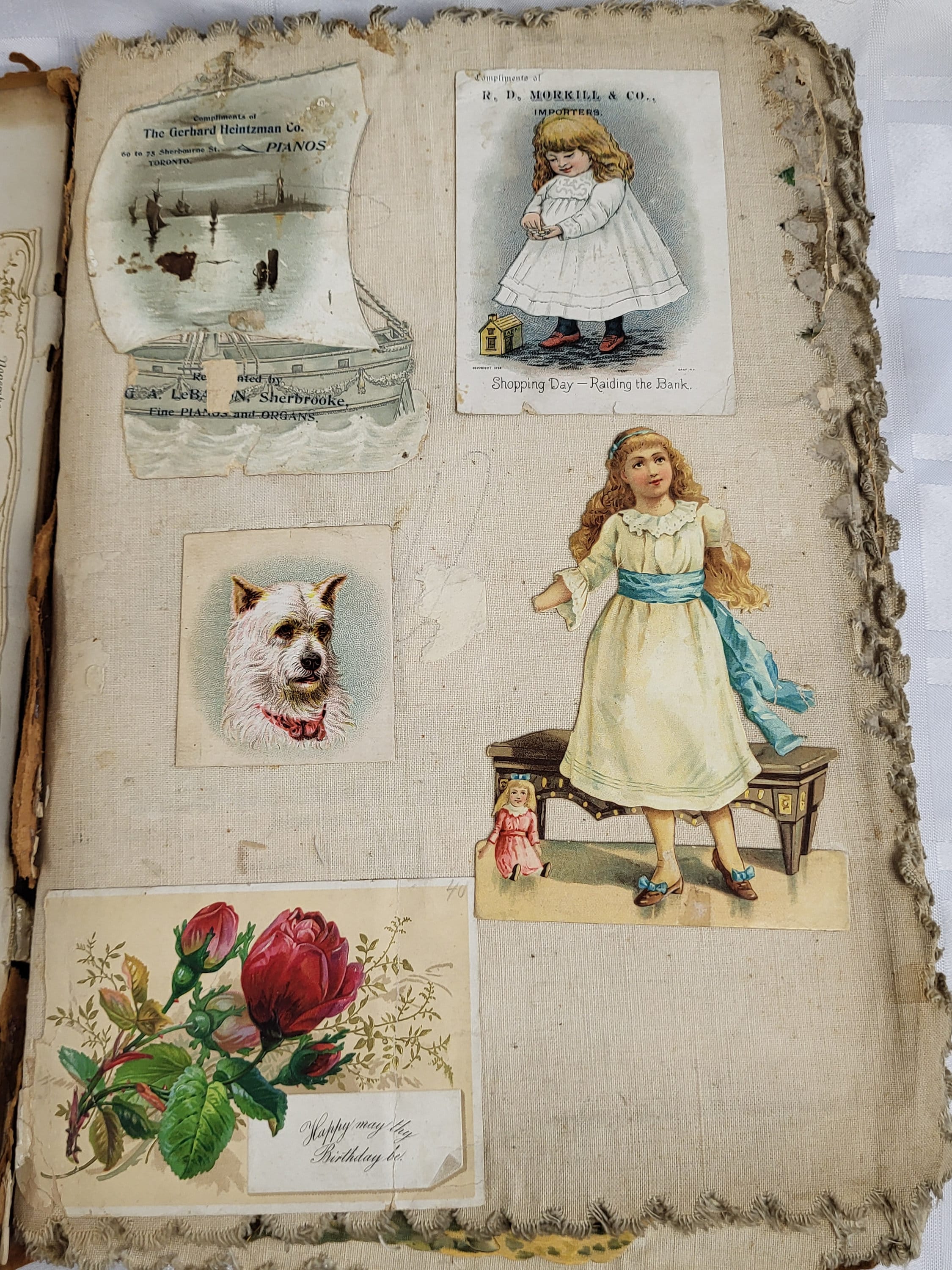 1800's Victorian Scrapbook Original Photo Cards Antique - Etsy