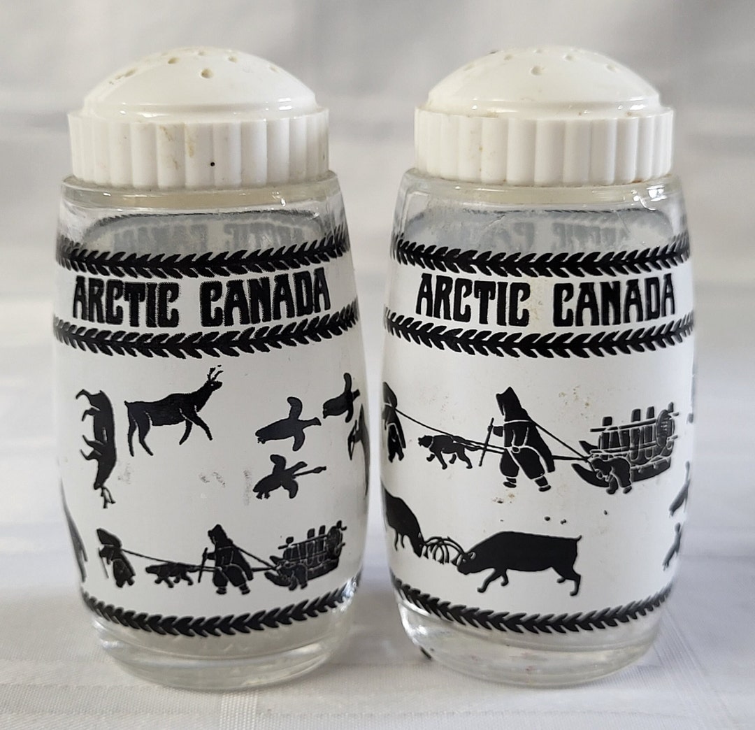 1960's Arctic Canada Salt and Pepper Shaker Set Canadian Vintage Native ...