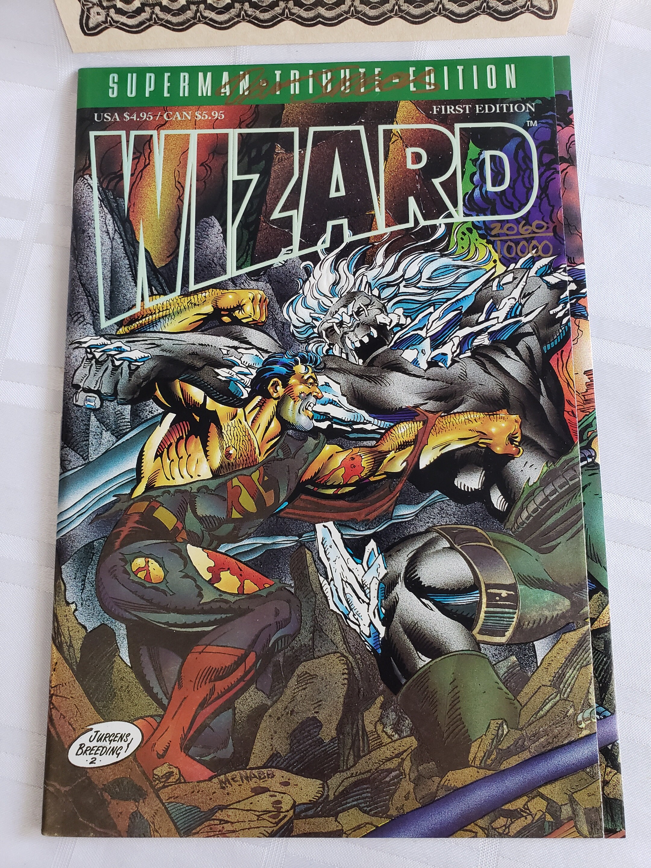 Wizard Comic Book Signed First Edition 2060 / 10000 Limited Edition ...