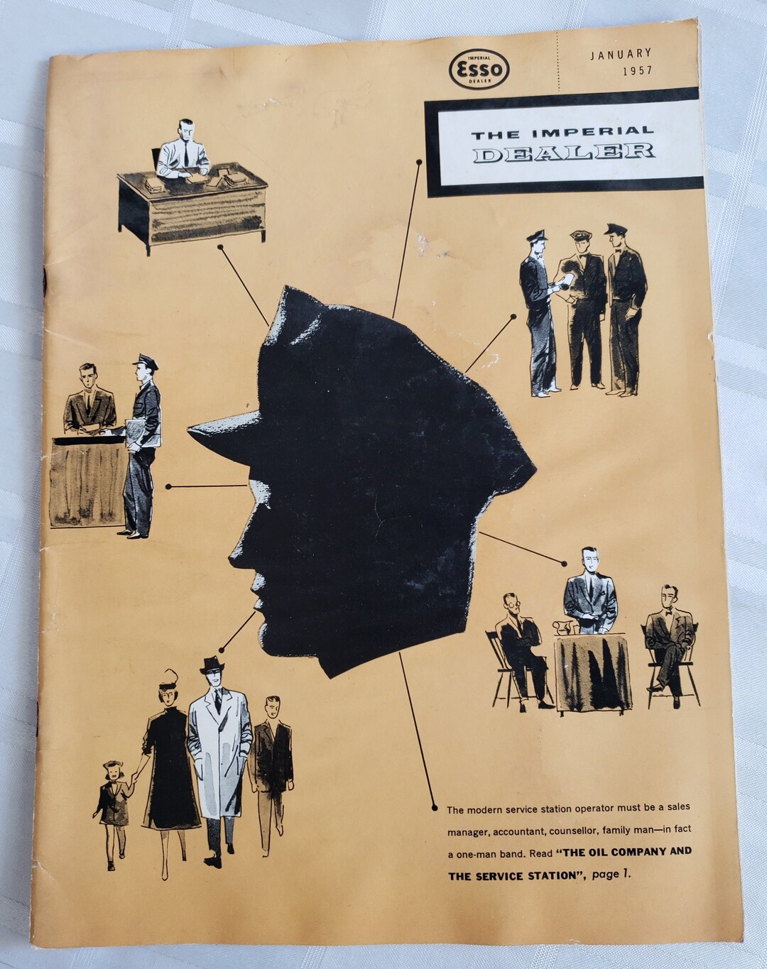 1957 ESSO Lubrication Chart Book Magazine Gas Oil Advertising ...