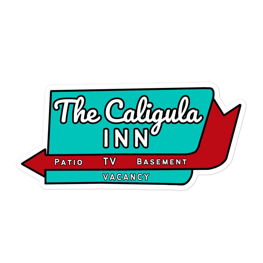 The Caligula Inn Motel Sign Sticker Yellowjackets - Etsy