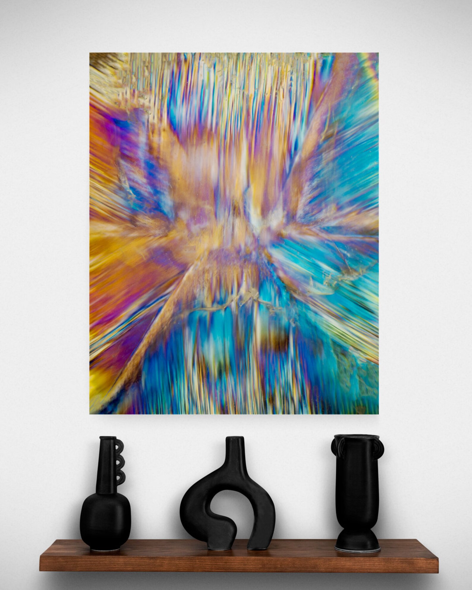 Trapiche Quartz, Trippy Rainbow Pattern, Gemology Microscope Metal Wall ...