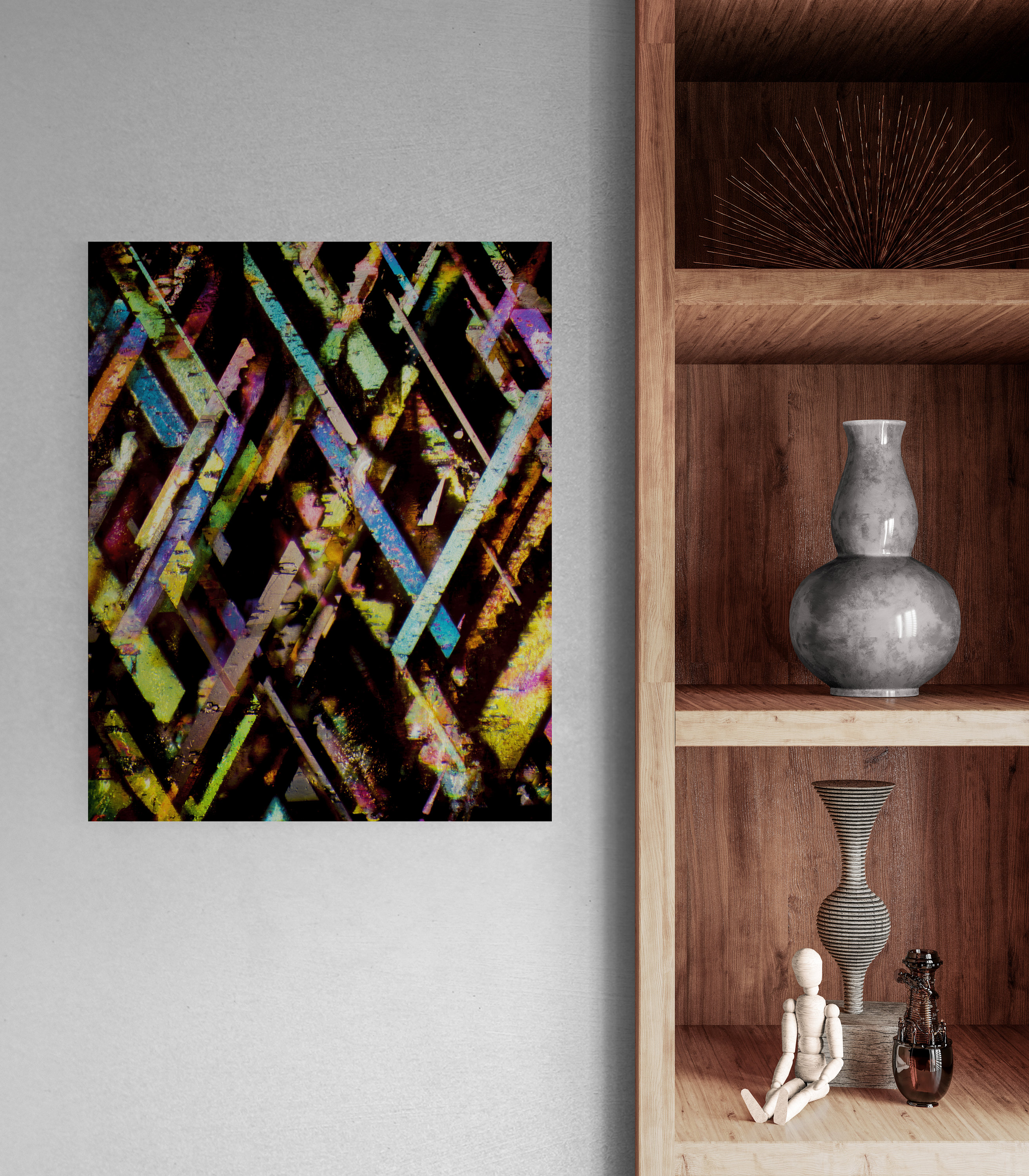 Close-up Rainbow Lattice Sunstone, Gem Microscope Picture, Colorful ...
