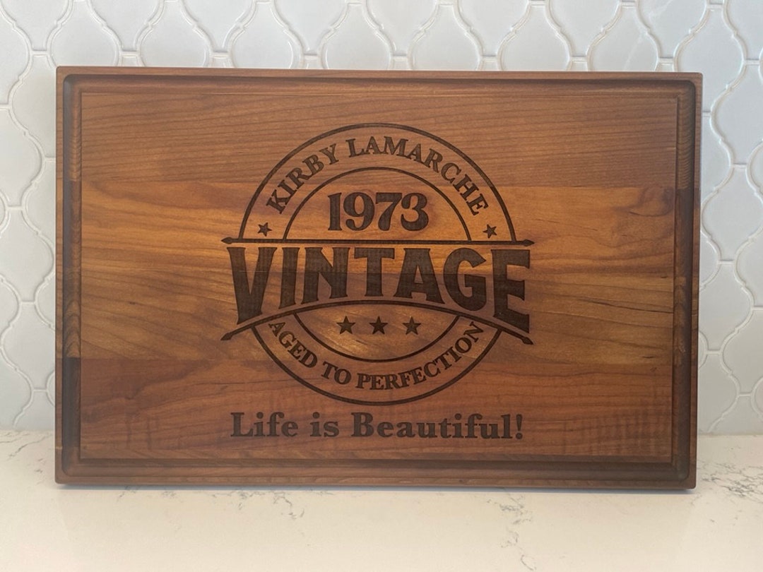Laser Engraved Walnut Cutting Board for Weddings, Birthdays ...