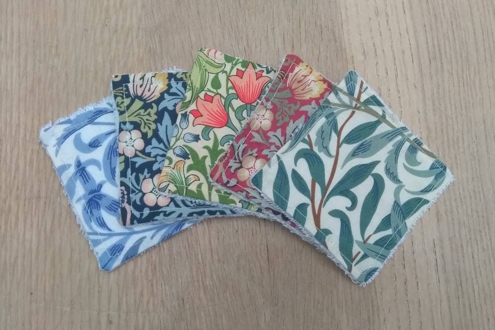 William Morris Set of 5 Reuseable Make-up Remover Pads/wipes - Etsy