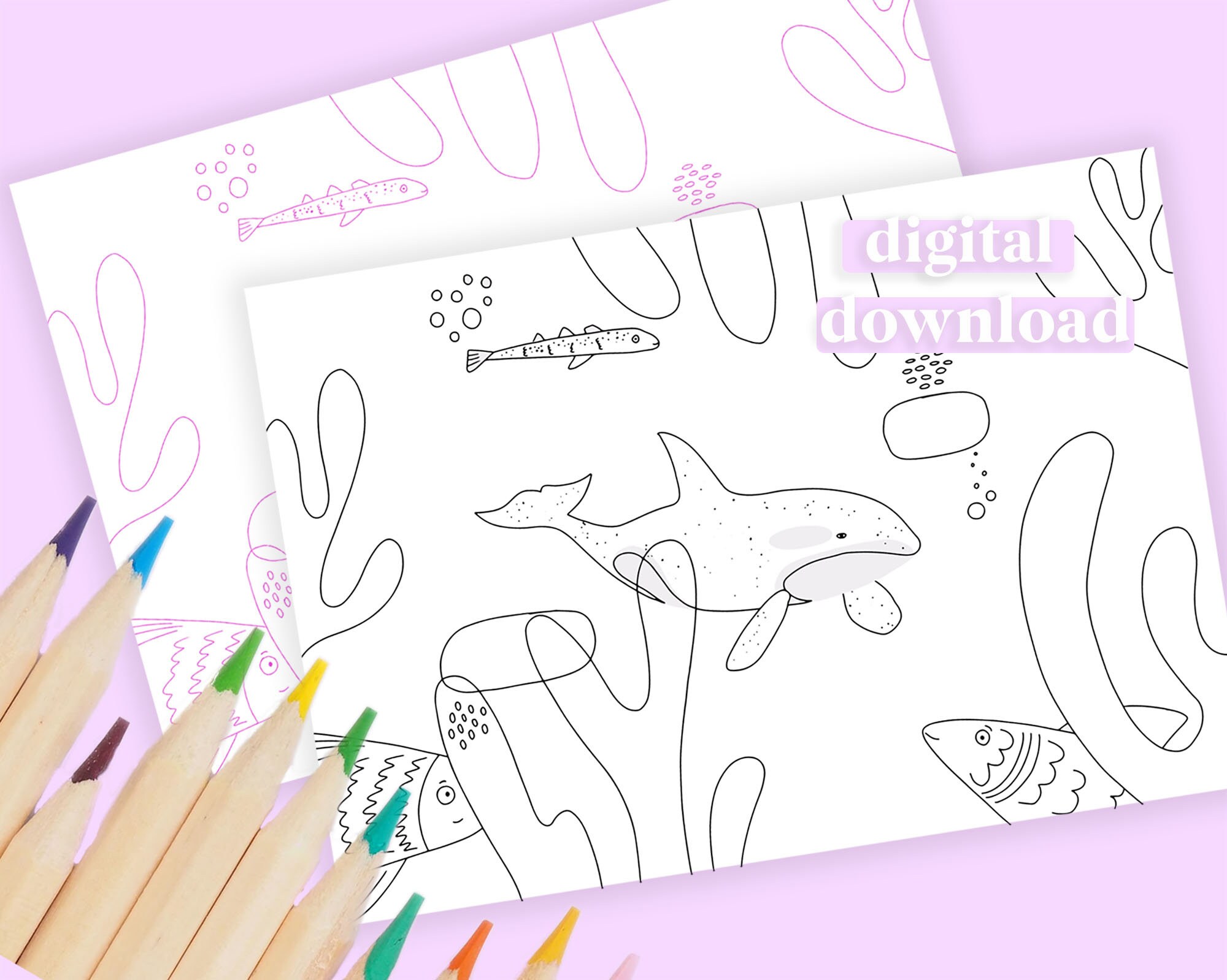 Colouring pages animals colouring pages ocean animals colouring ...