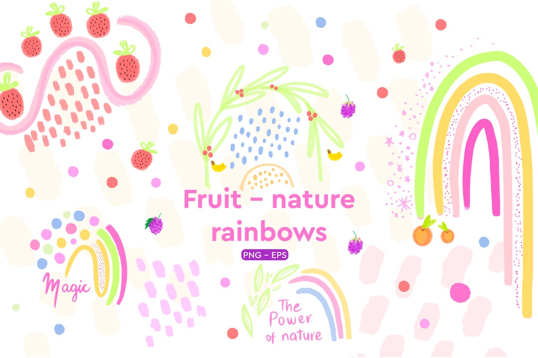 Rainbow Clipart Png,rainbow Clip Art Commercial Use,rainbow Svg,modern ...