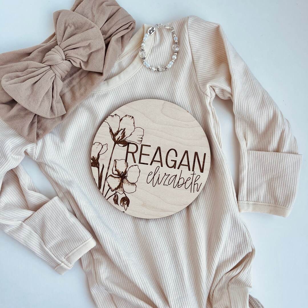 Personalized Baby Name Disk| Newborn Photography| New Baby | New Mom ...
