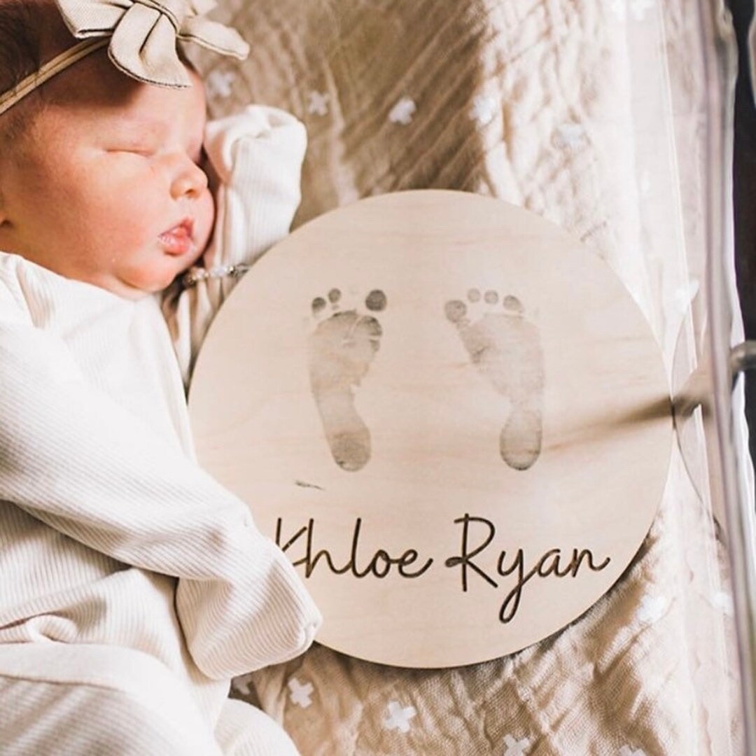 Personalized Baby Name Disk| Newborn Photography| New Baby | New Mom ...