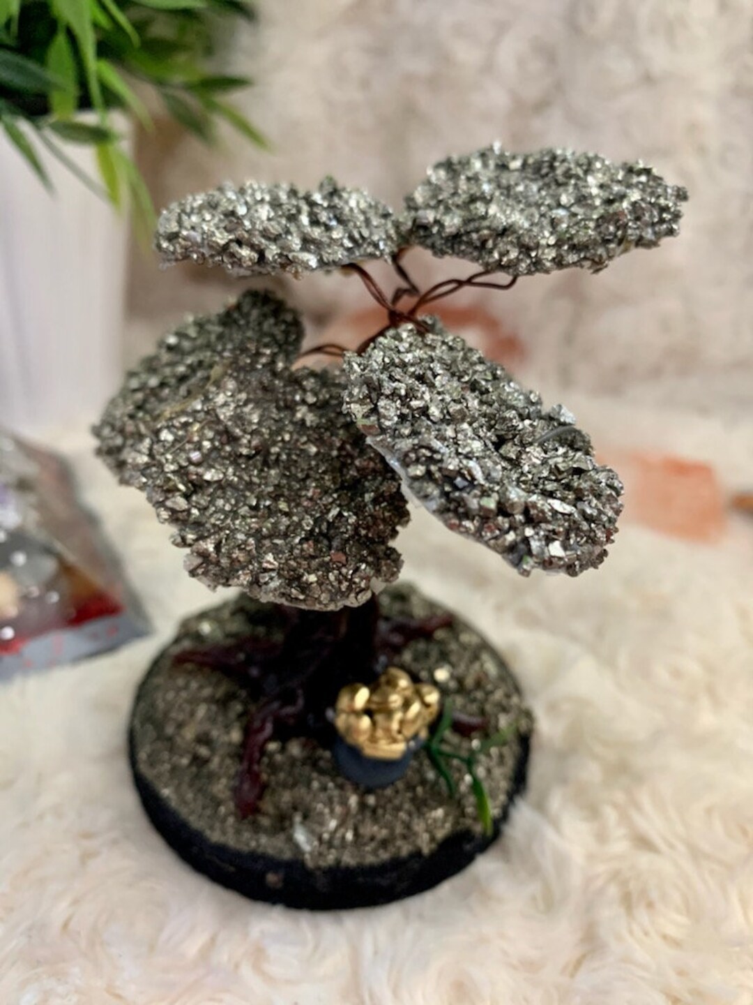 Crystal Bonsai Money Tree: Pyrite Healing Stone - Etsy