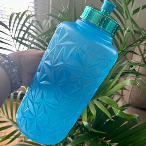 Blue Geo Design Water Bottle | 60.87oz - Etsy