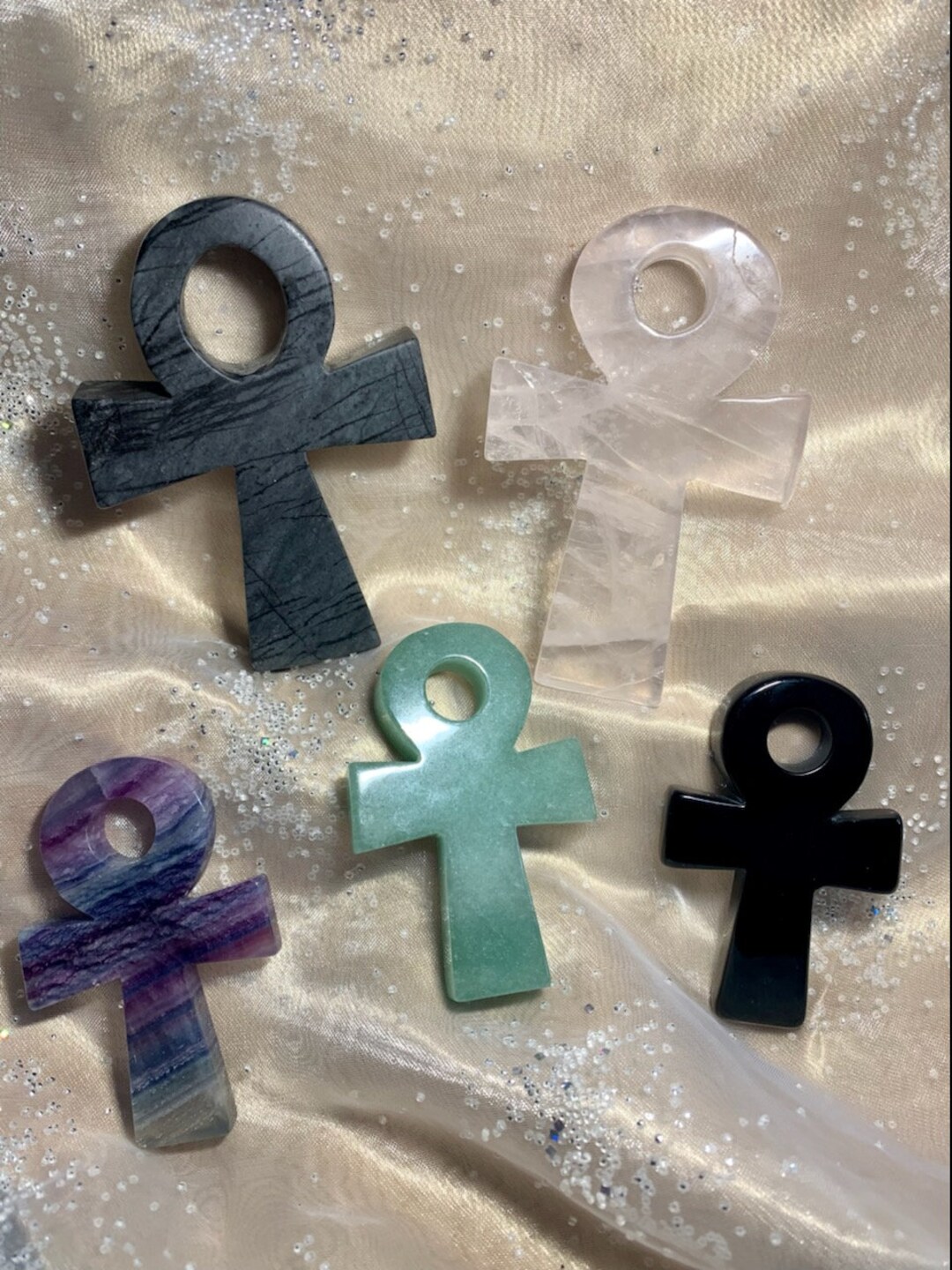 ANKH Crystal Ankhs Altar Pieces or Wall Art Gorgeous - Etsy