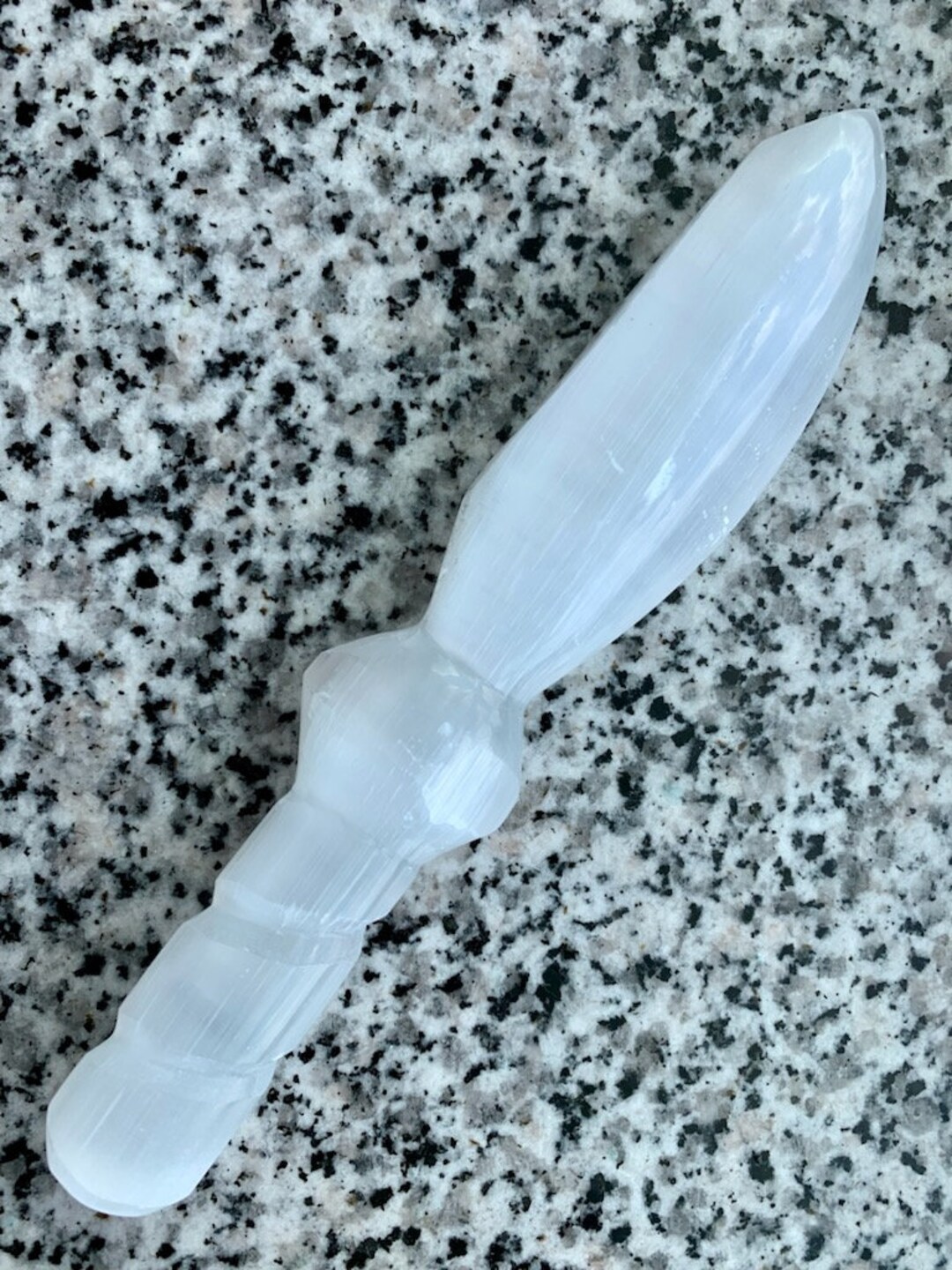 Selenite DAGGER Warrior Knife | Protection | Altar Gift | Road Opener ...