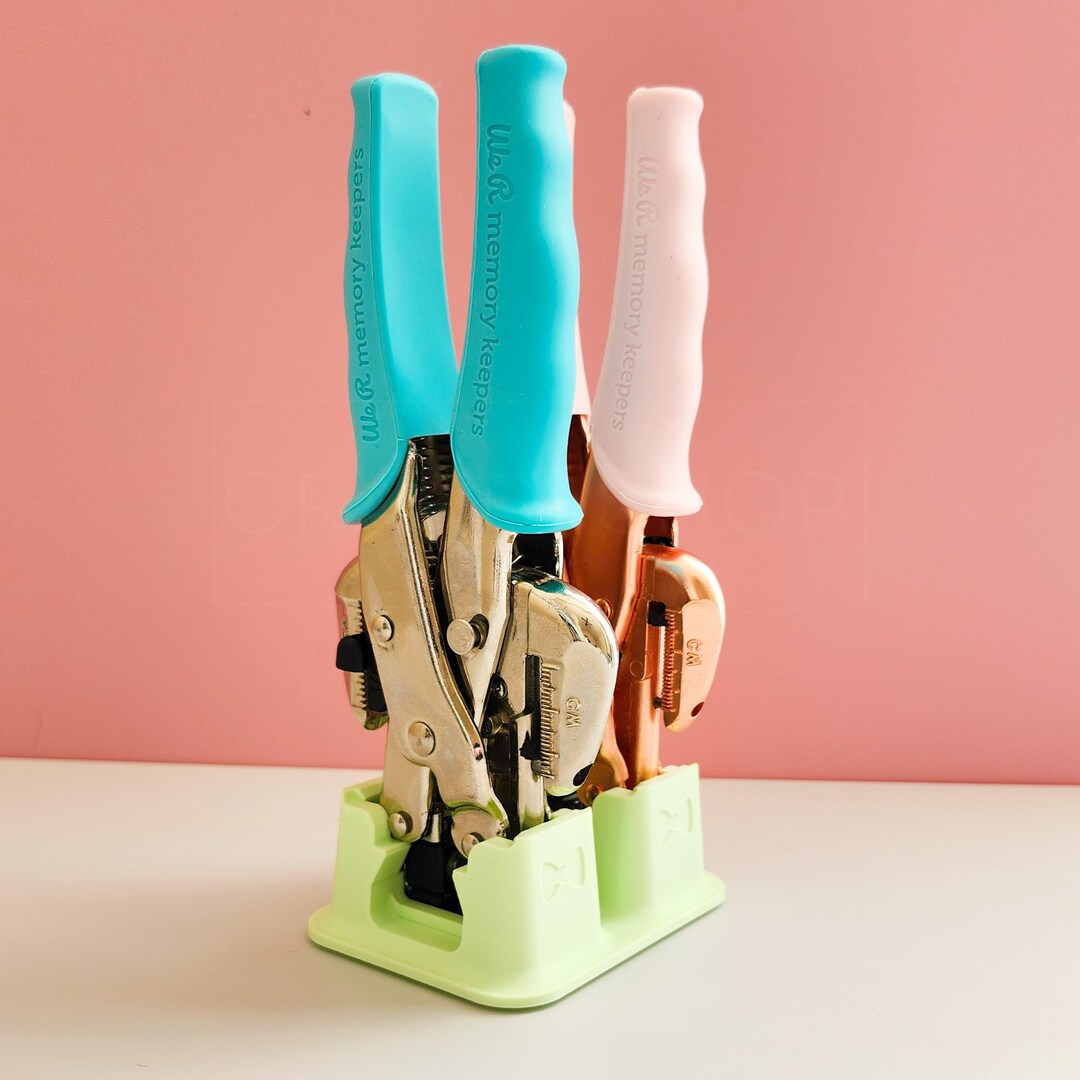 Vertical Dual Stand Organizer for 2 Crop-a-dile Hole Punch and Eyelet ...