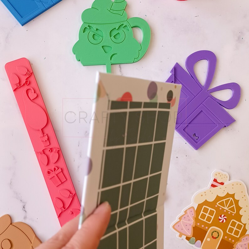 The Grinch Bookbinding Tool Set, Scrapbooking, Card Making - Etsy