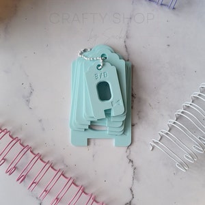 Binding Ring Gauge Cinch Wire Size Guide for Bookbinding Template for ...