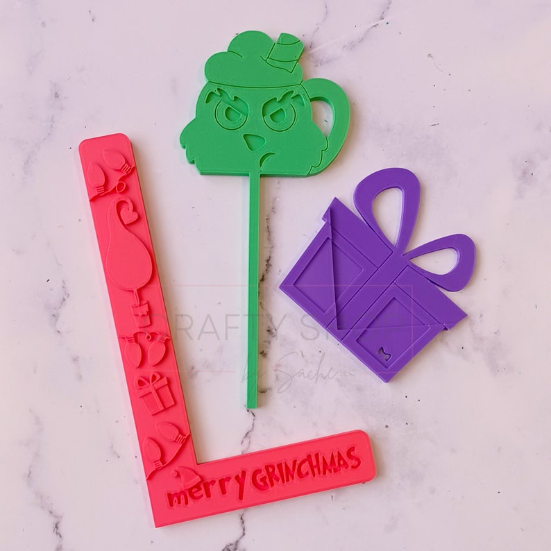 The Grinch Bookbinding Tool Set, Scrapbooking, Card Making - Etsy