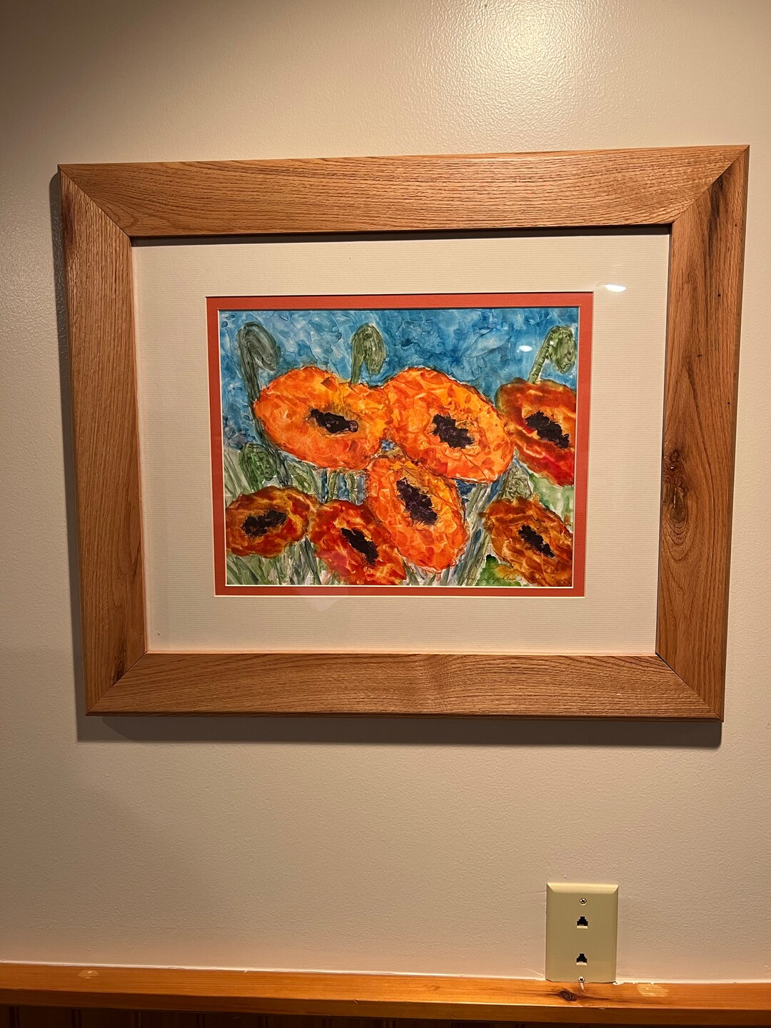 Hand Crafted Oak Picture Frame - Etsy