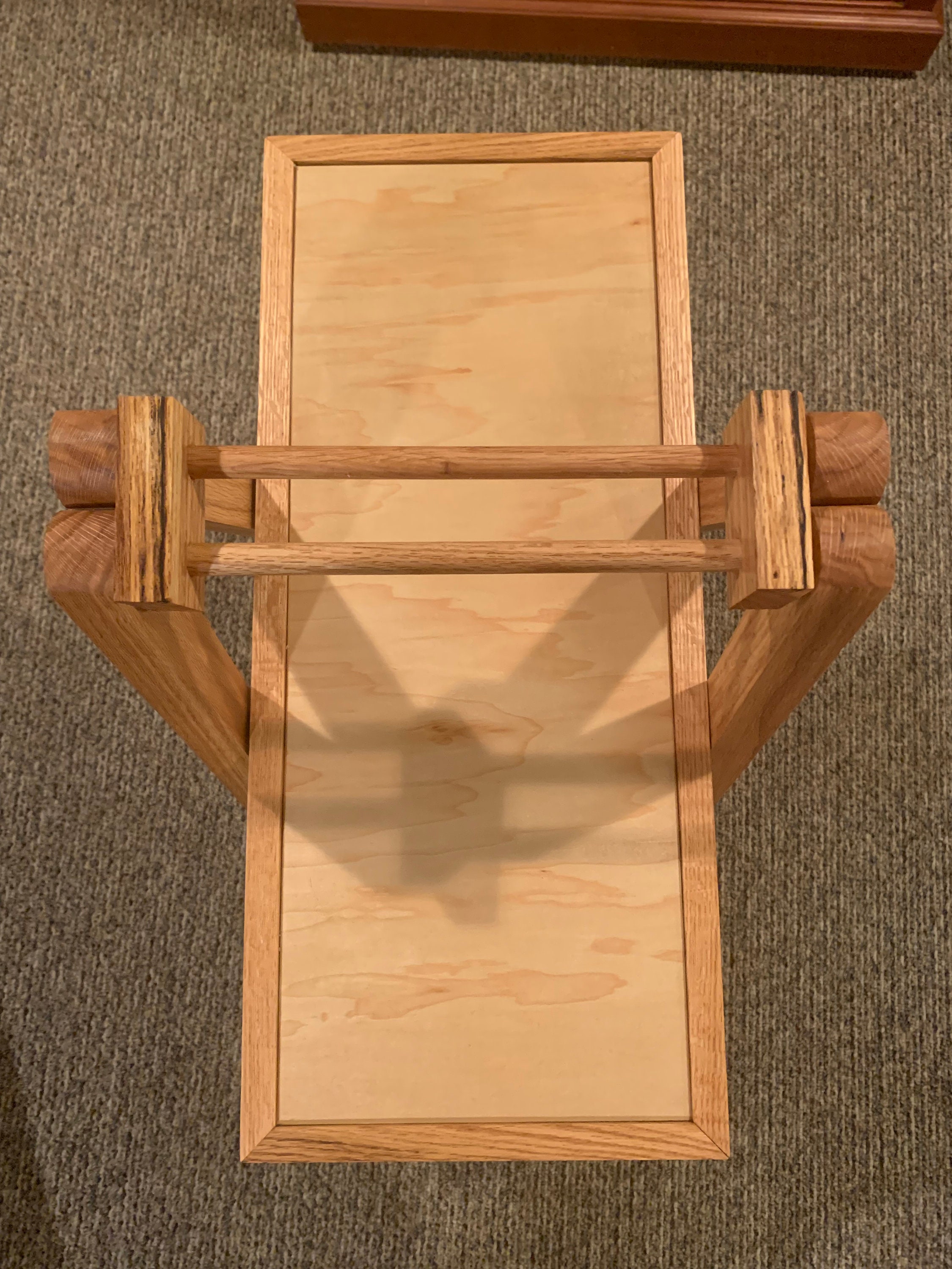 Custom Made Oak Ladder Shelf / 3-tier Oak Wood Bookcase / Oak - Etsy