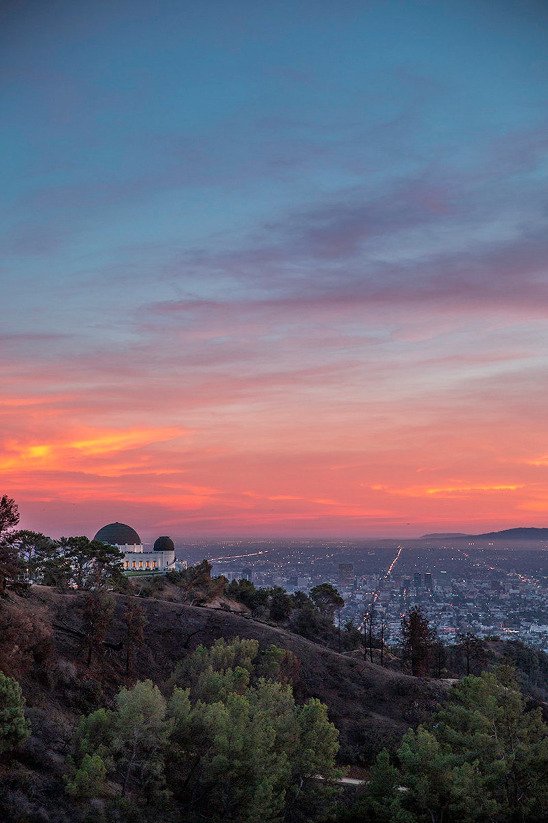 Griffith Observatory at Sunset Photo Instant Download, Single Digital ...