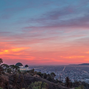 Griffith Observatory at Sunset Photo Instant Download, Single Digital ...