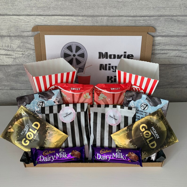 Personalised Movie Night Box for Two Movie NIght Hamper | Etsy