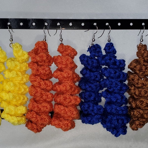 Crocheted Earrings - Etsy