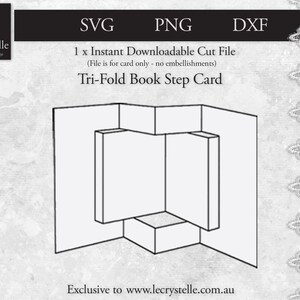 SVG Cut File Card/book Step Card/step Card Template/svg Cards/folding ...