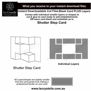 SVG Cut File Shutter Card/shutter Step Card/step Card Template/svg ...