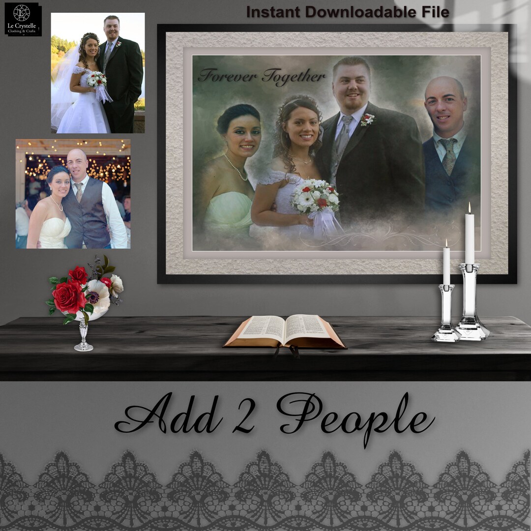 Photo Merge or Add People to Photo/add Deceased Loved One to Photo ...