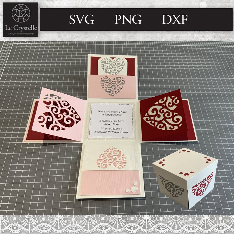 Explosion Box/exploding Gift Box/ Cut File/exploding Template/ | Etsy