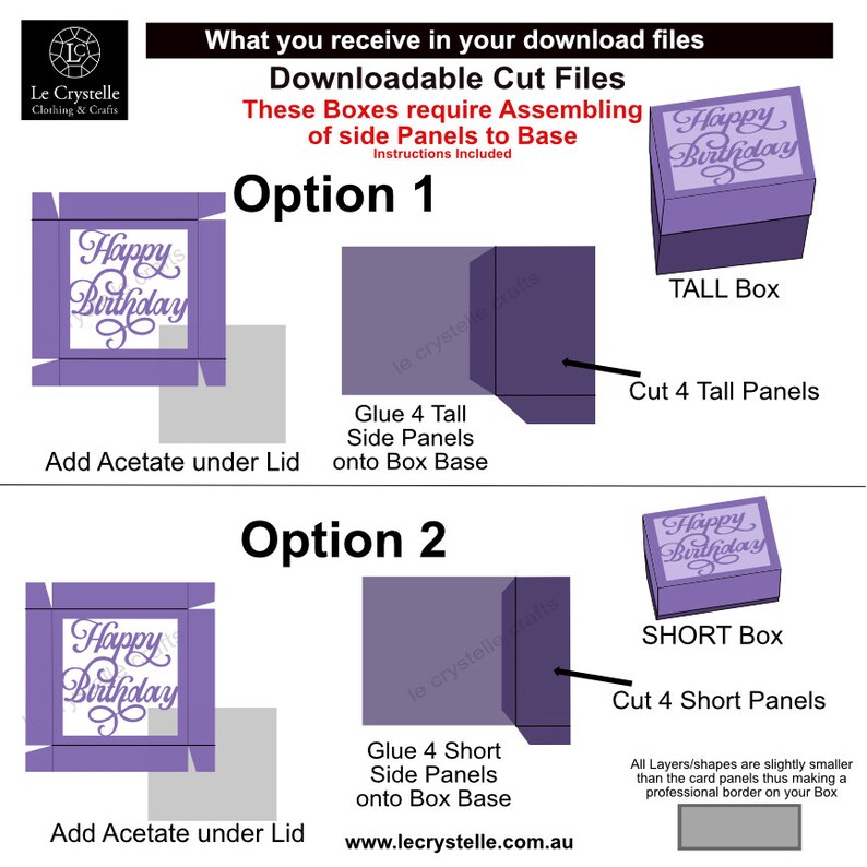 Square Gift Box /svg Box Cricut/box Template/boxes Svg /happy - Etsy