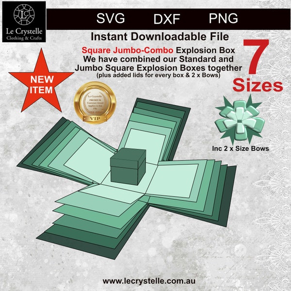 Exploding Box Template - Etsy