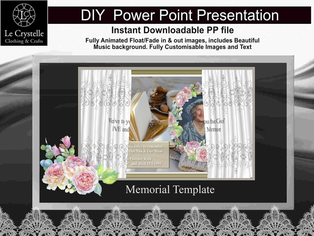 Memorial Slide Show Presentation Template/video/power Point/memories ...